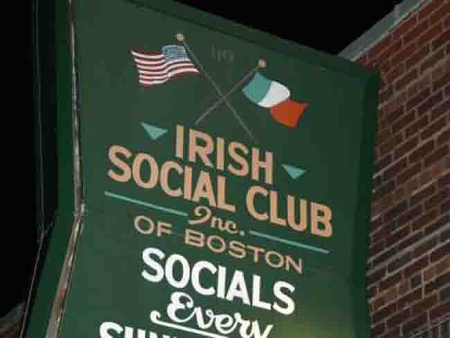 A Brief History of the Irish Social Club in Boston