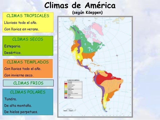Zonas Climaticas De America Latina Atlas De Vulnerabilidades: América