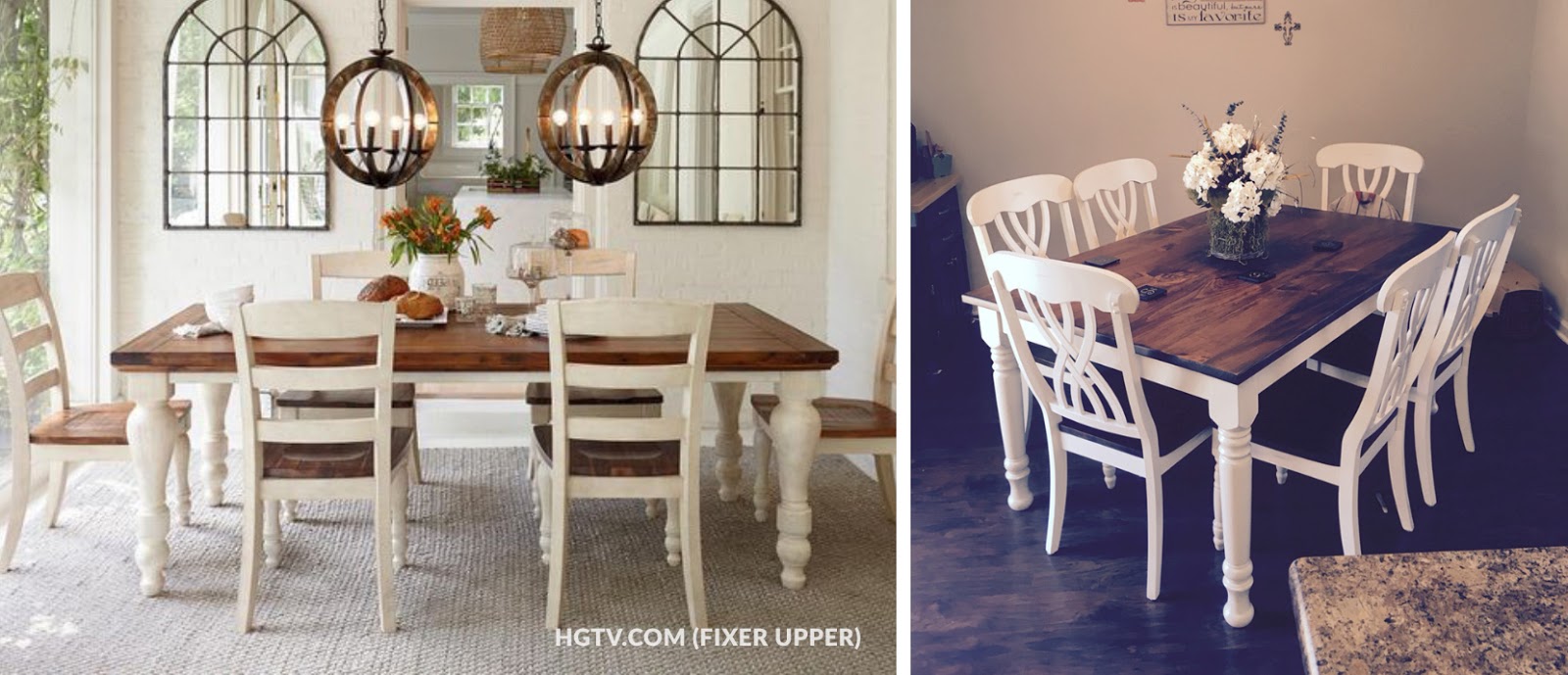 8 Rustic & Farmhouse Kitchen Table Inspirations | The Creative Glow: 8 ...