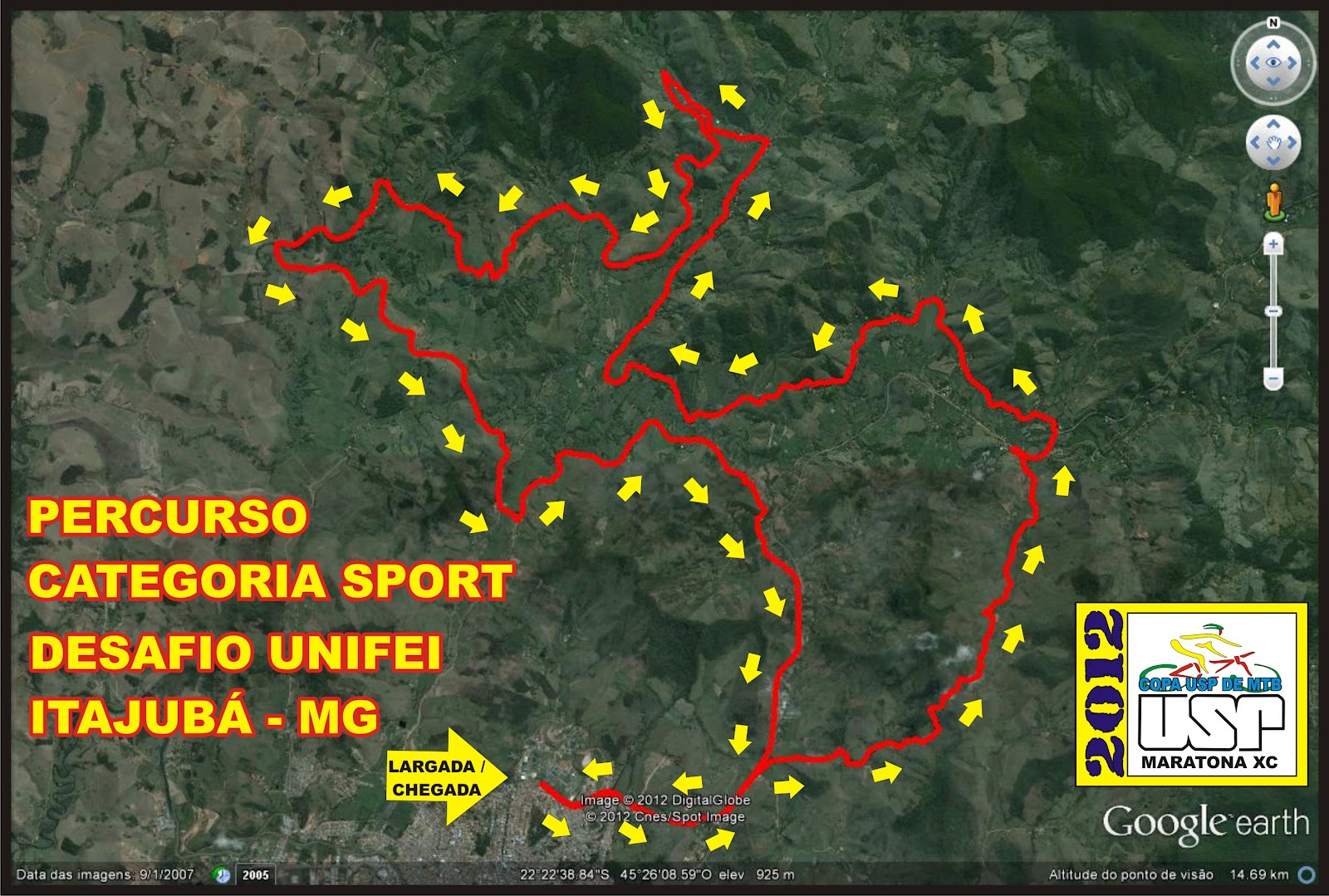 PEDAL ADVENTURE: Copa USP de MTB - Desafio UNIFEI - Mapas de percurso e ...
