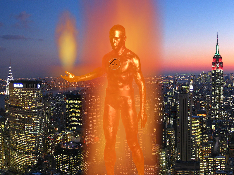 Marvel Comics Gallery: La Antorcha Humana (Human Torch) vuela sobre ...