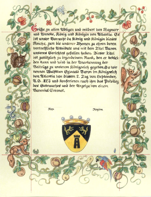 SCA Illumination: German Scroll 1