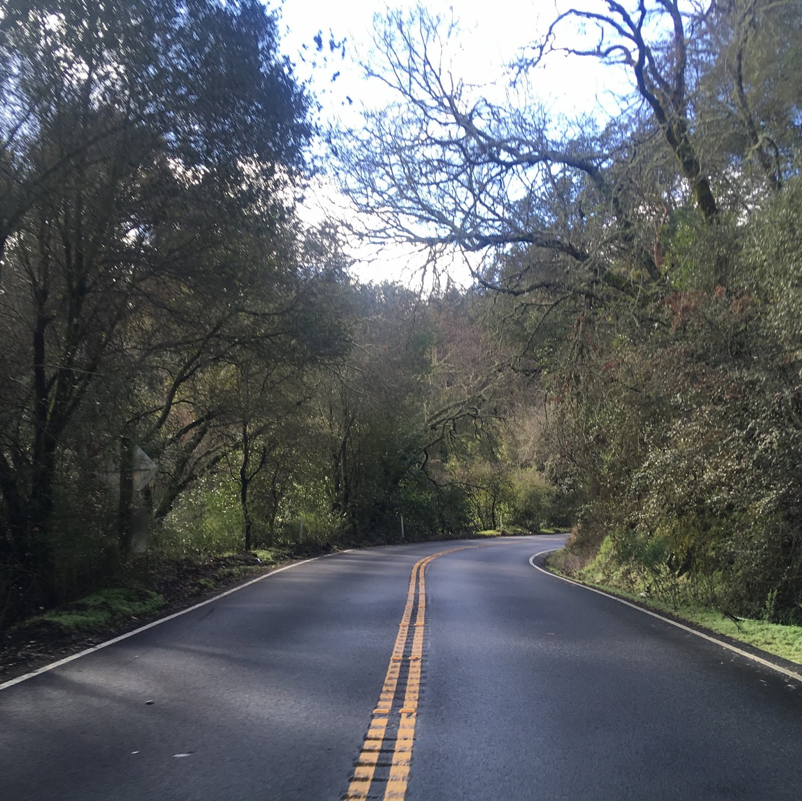 California State Route 84 over the Santa Cruz Mountains from I-280 west ...