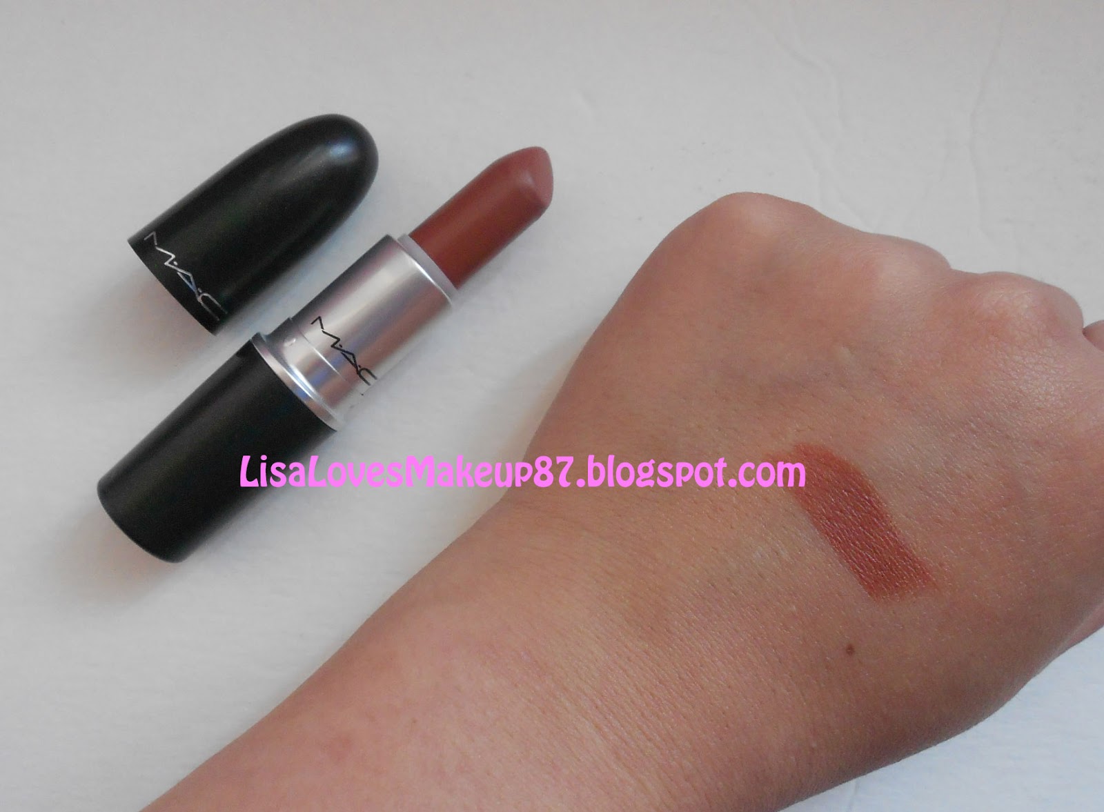 LisaLovesMakeup87: Swatches: MAC Matte Lipstick "Taupe"