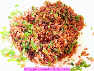 Riz rouge en salade plein de pep's (Vegan)