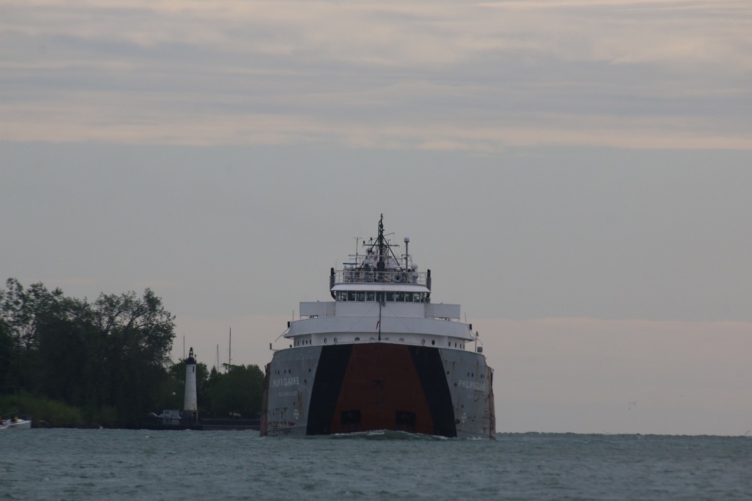 Michigan Exposures: The Philip R. Clarke Passes Belle Isle