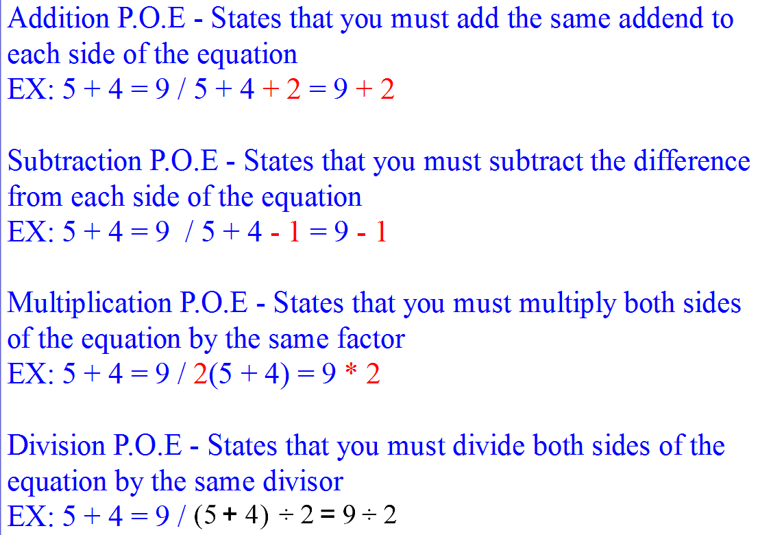 Mr. Giomini's Mathematics Blog: Day 45: Math 6 - Properties of Equality ...