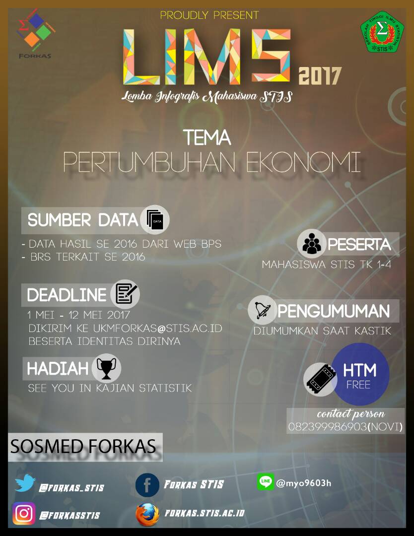 Forkas STIS: Lomba Infografis Mahasiswa STIS 2017