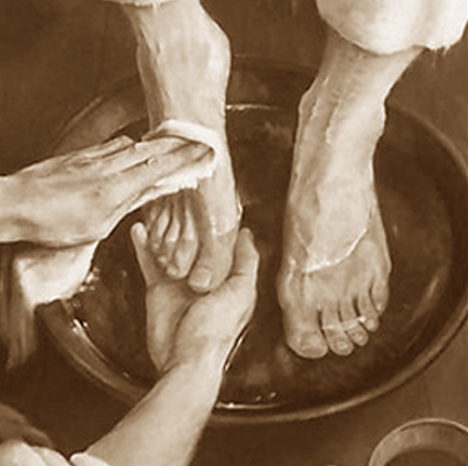 GARLAND OF GRACE, GOADS AND FIXED NAILS...: WASHING FEET AND POLISHING ...