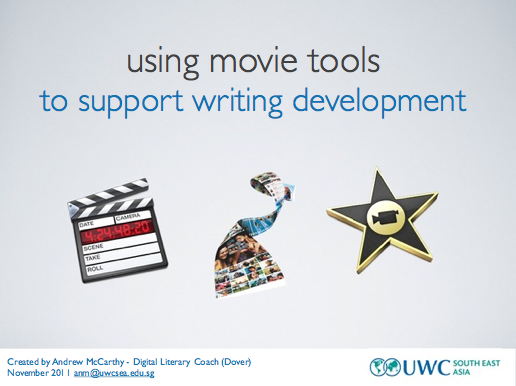 Using movie tools to support students writing development - Digital ...