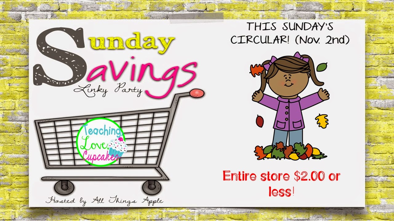 Teaching,Love,Cupcakes: Sunday Savings