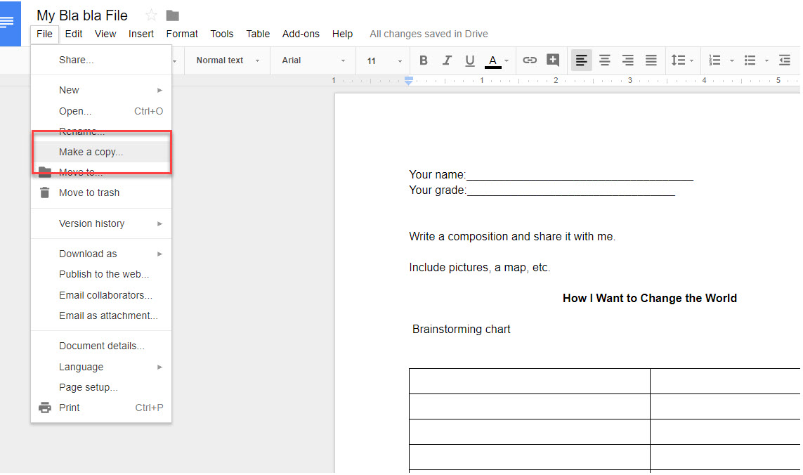 Digitally Yours....: A useful Googledoc Trick: Force "Copy Document"
