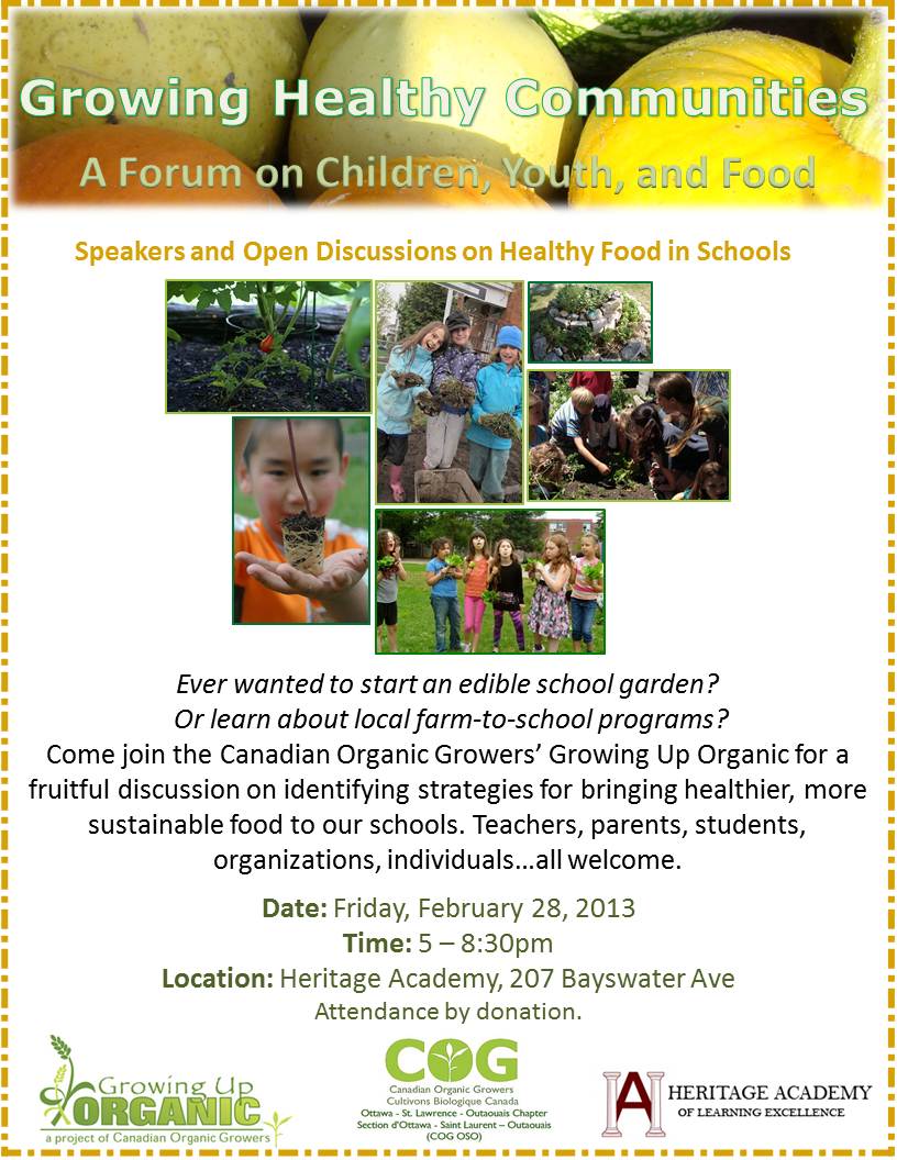 Growing Up Organic -- Grandir BIO: Growing Healthy Communities