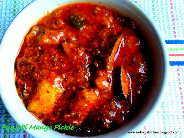 Madappalli - Temple's Kitchen: Punjabi mango pickle