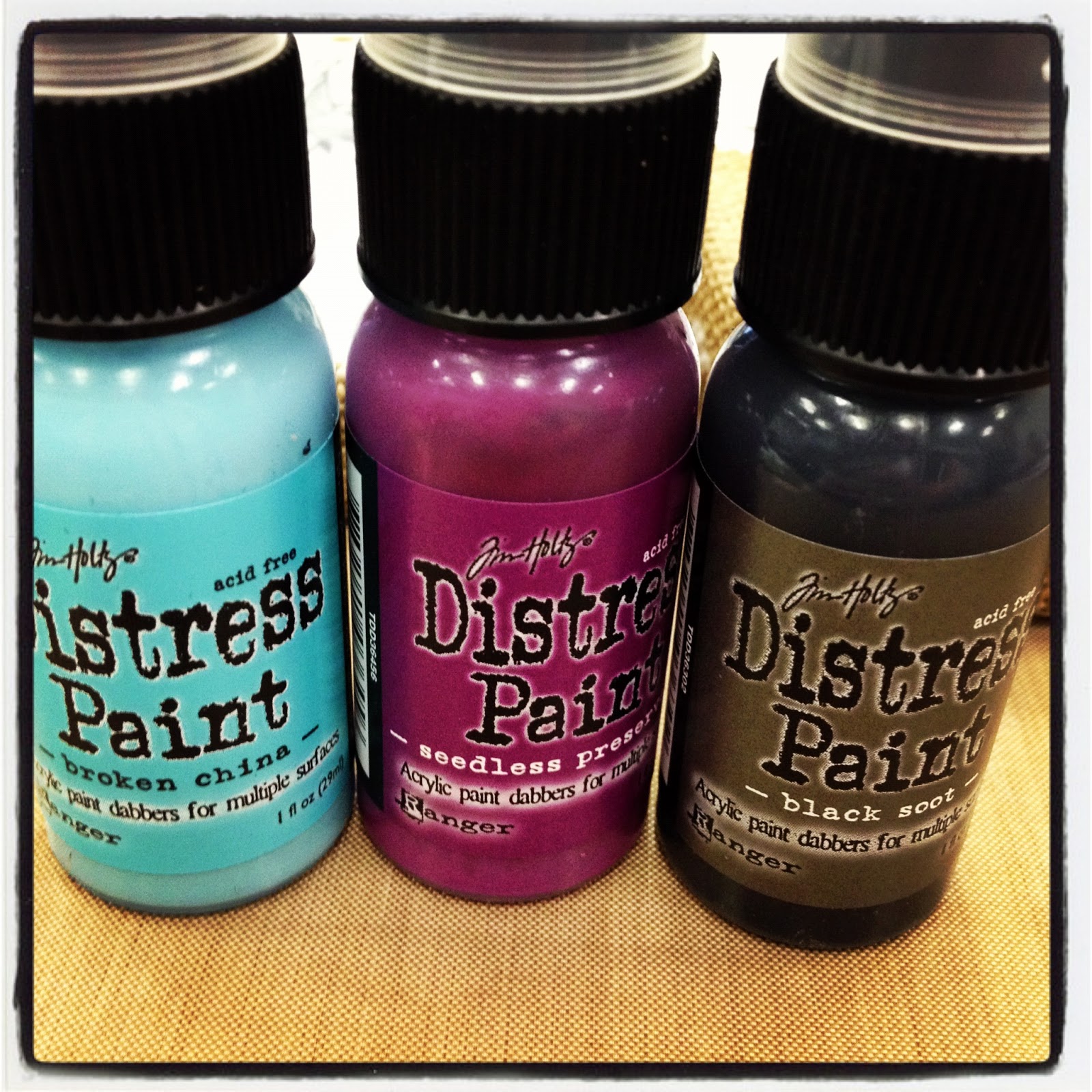 Scrapbook Territory: Tim Holtz Distress Paints - CHA Canvas Class