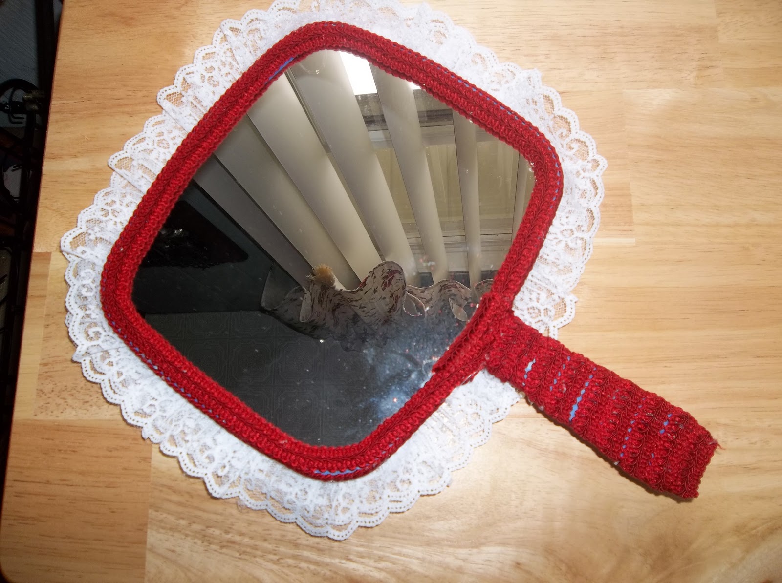 My MIL's Creations: Non-Tie Crafts: Decorative Hand Mirrors ...