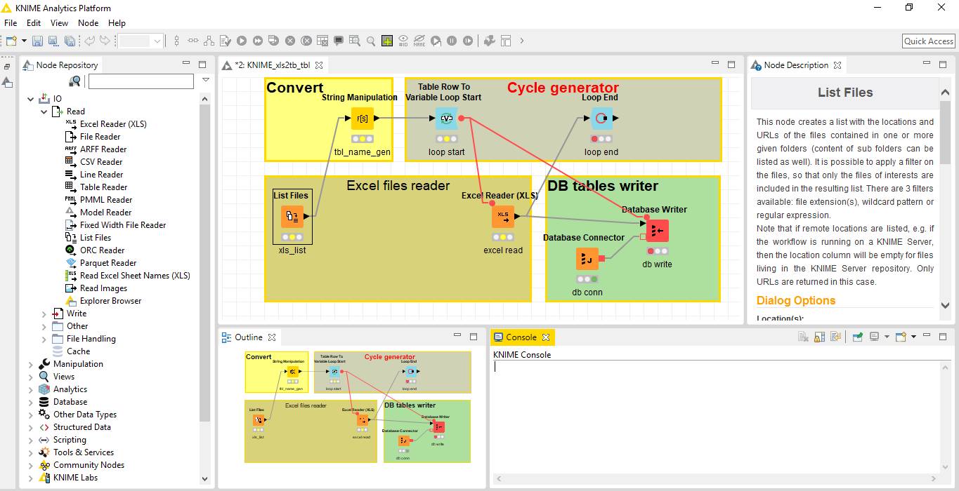 KNIME alapok : ETL funkció