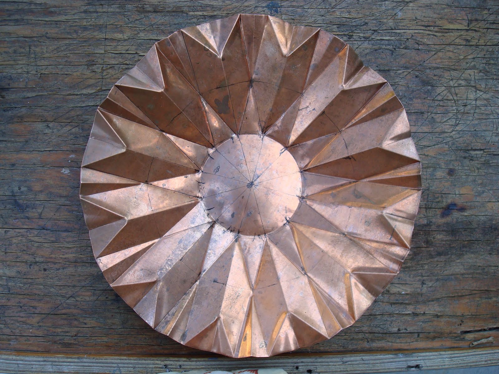 Hammering Out A Living: the process Fold Formed Tea Pot