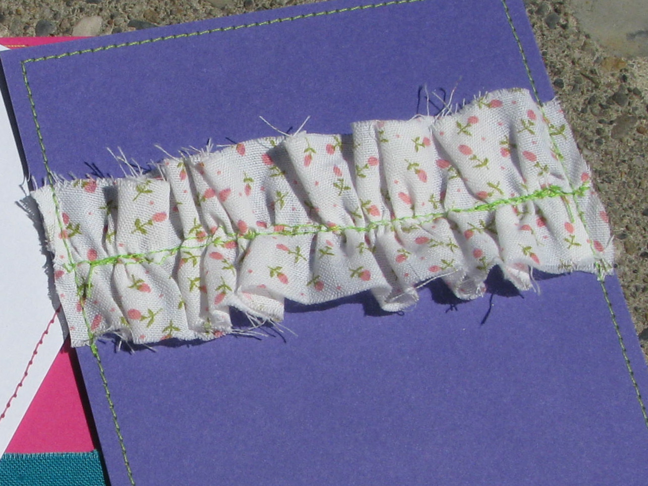 Homestitched: Ruffled Cards