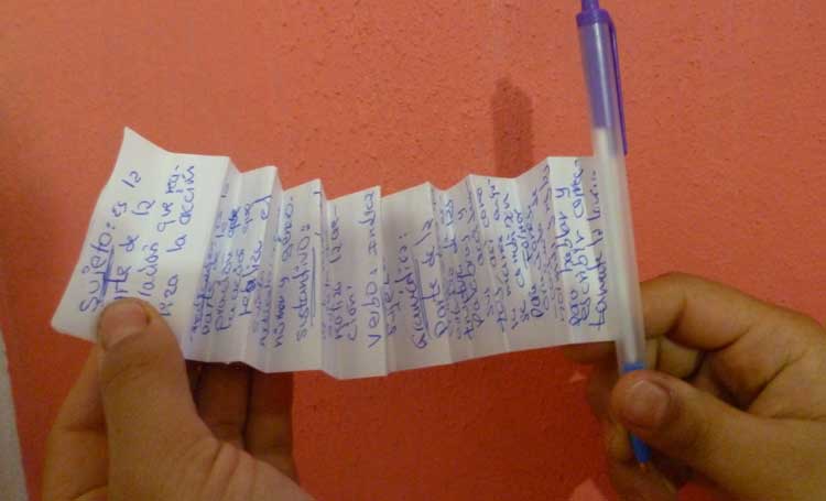 Acordeones y trampas para examen: ventajas y desventajas