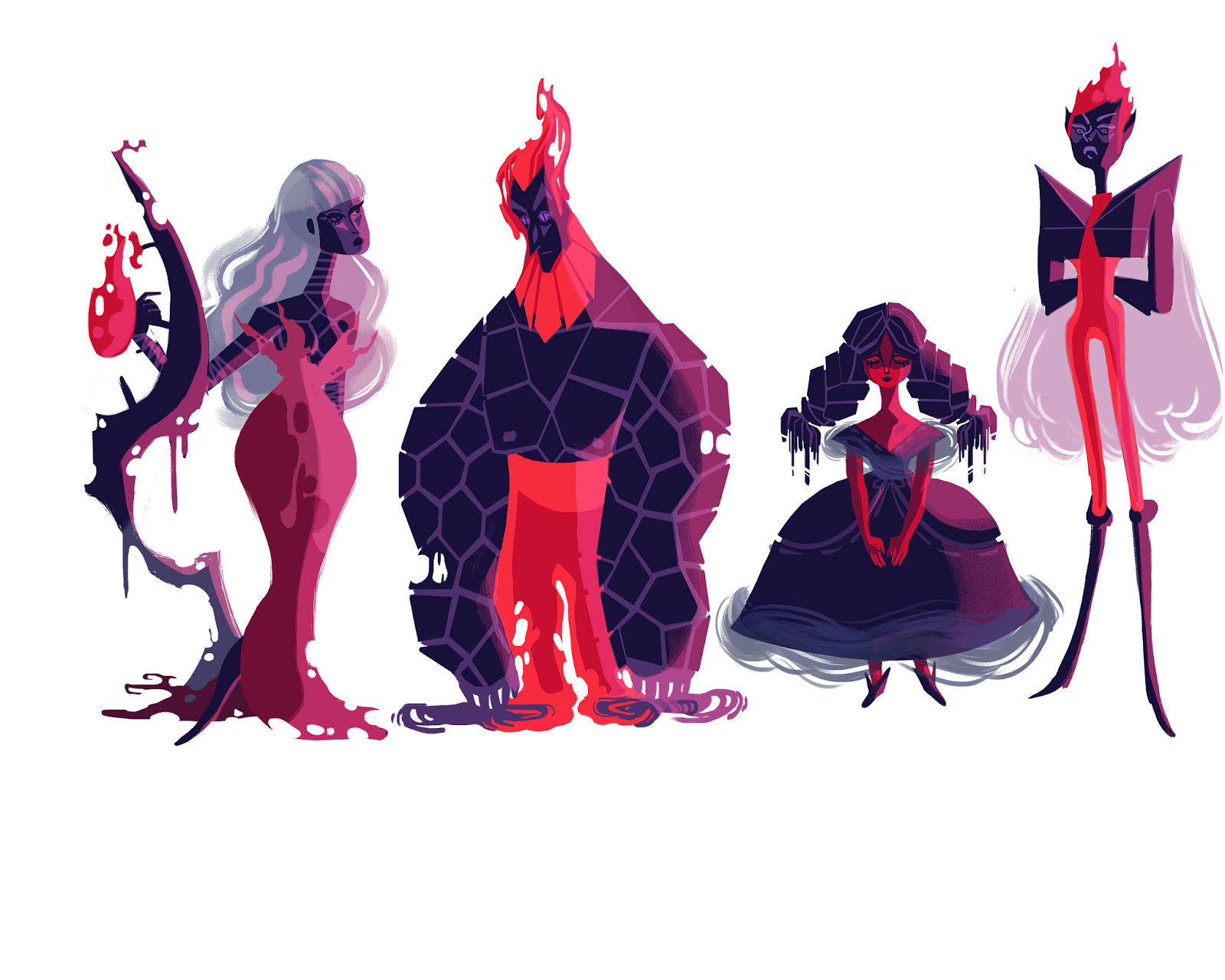 Binglese Draws!: Lava Character Design