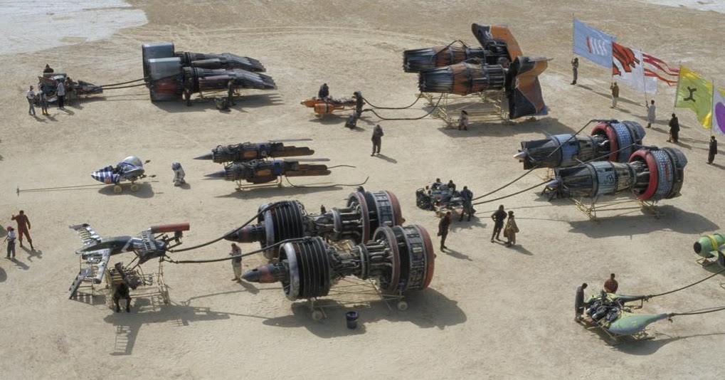 STAR WARS AFICIONADO WEBSITE: BEHIND THE SCENES: RACE-TIME!