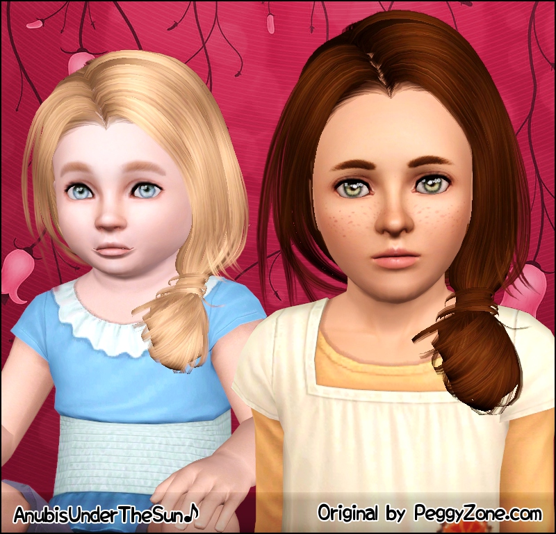 Anubis - Sims Stuff: Peggy Hair 754 ~ Pooklet'd for all ages