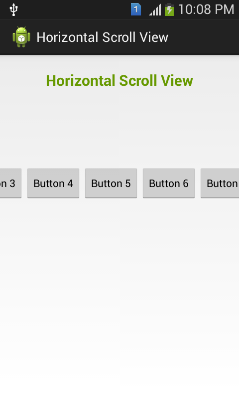 Android Application Development Beginner S Tutorial Horizontalscrollview Creation In Android Apps