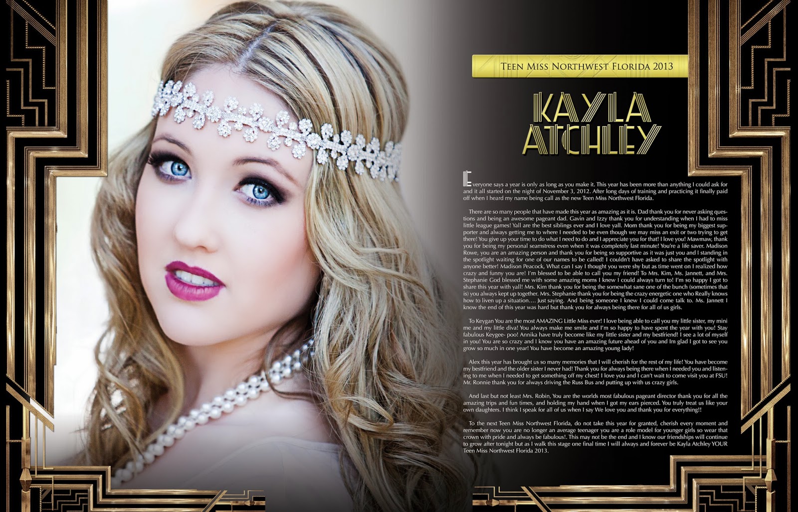 PAGEANT DESIGN | blog: More Content Pages designed for the Miss North ...