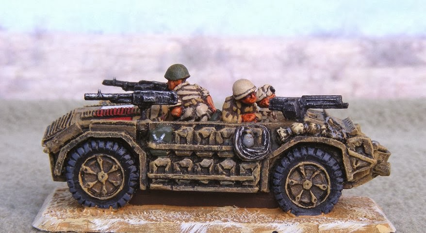 Miniature Soldiers: WWII Italian Auto Sahariana in North Africa, FOW