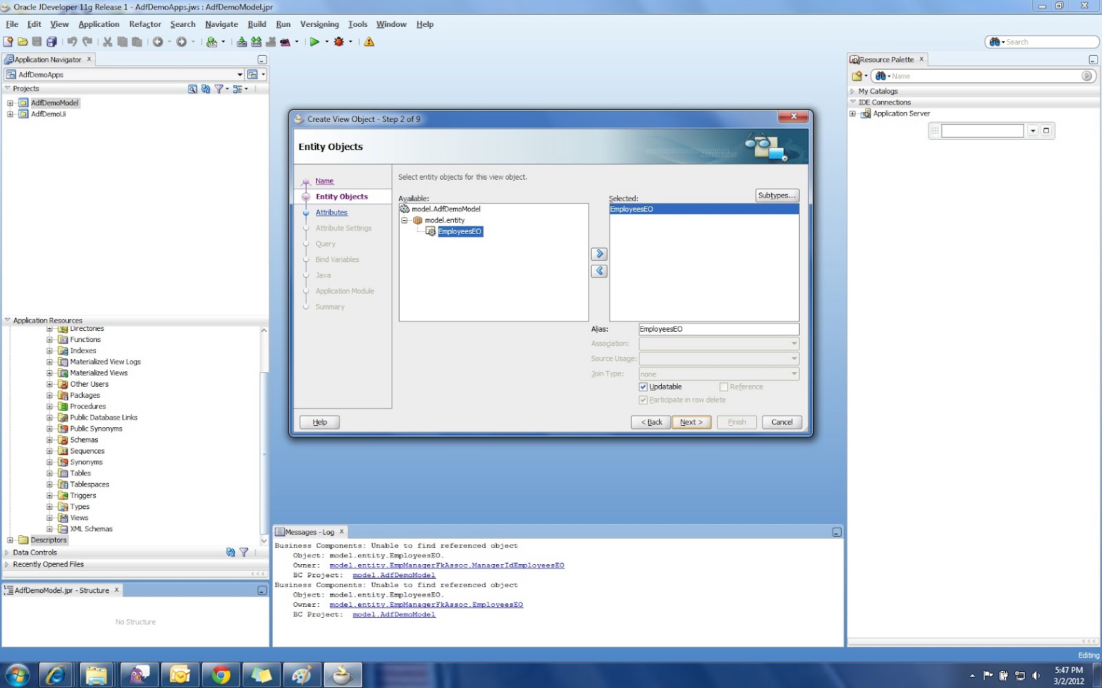 Oracle Adf Step By Step Guide Oracle Adf Tutorial How To Create Adf View Objects