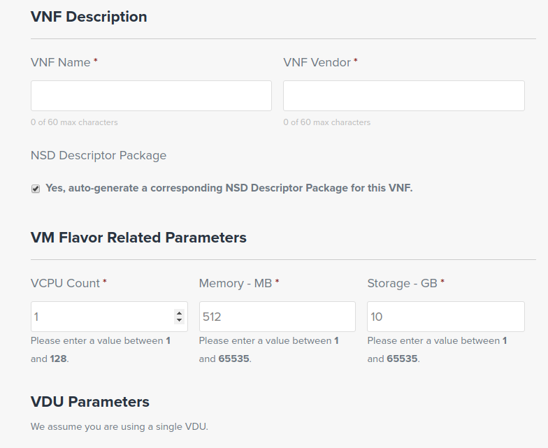 Open Source MANO VNF onboarding tool