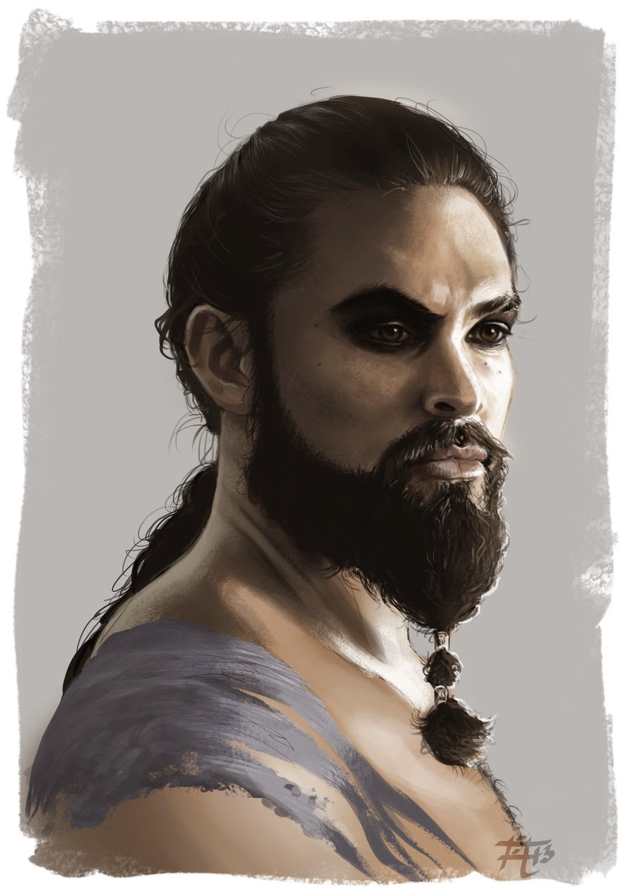 Game of Thrones Art: Game of Thrones Khal Drogo Art