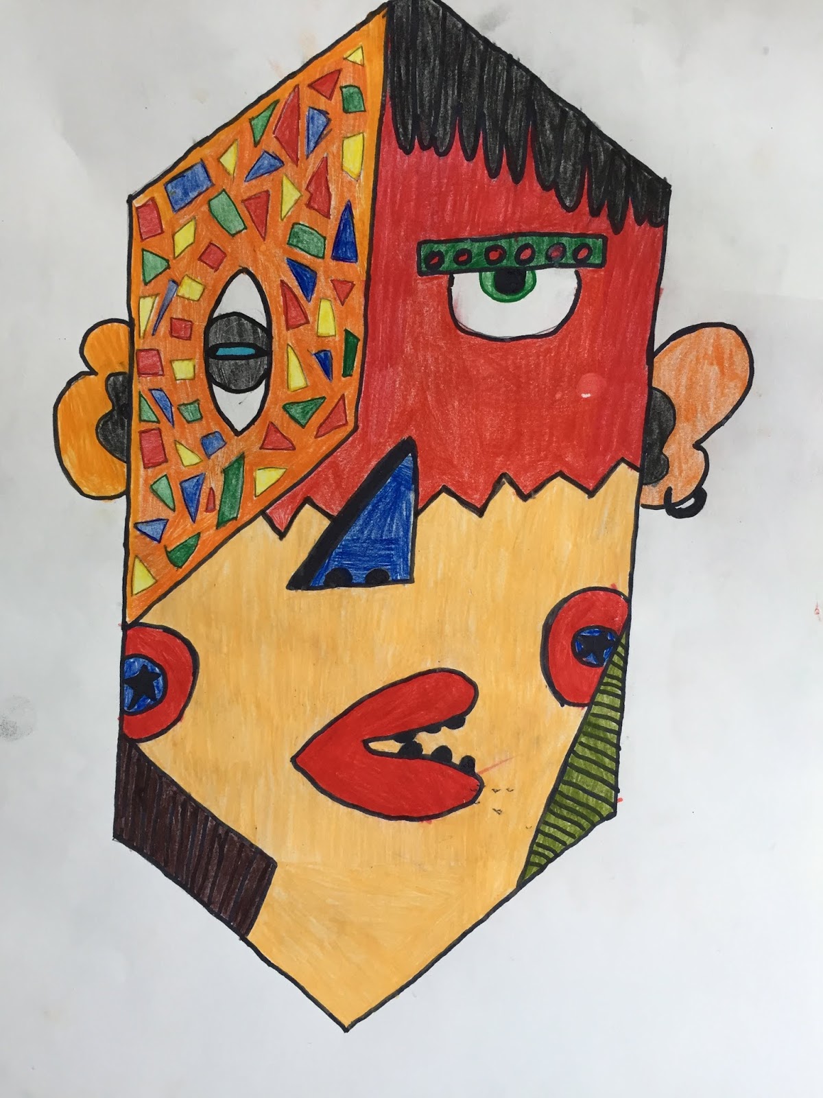 TREBALLS ARTÍSTICS: CUBIST AFRICAN MASK