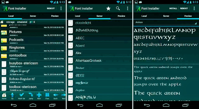 how To Change Your Android Front By Rooted Android - LOLTECK