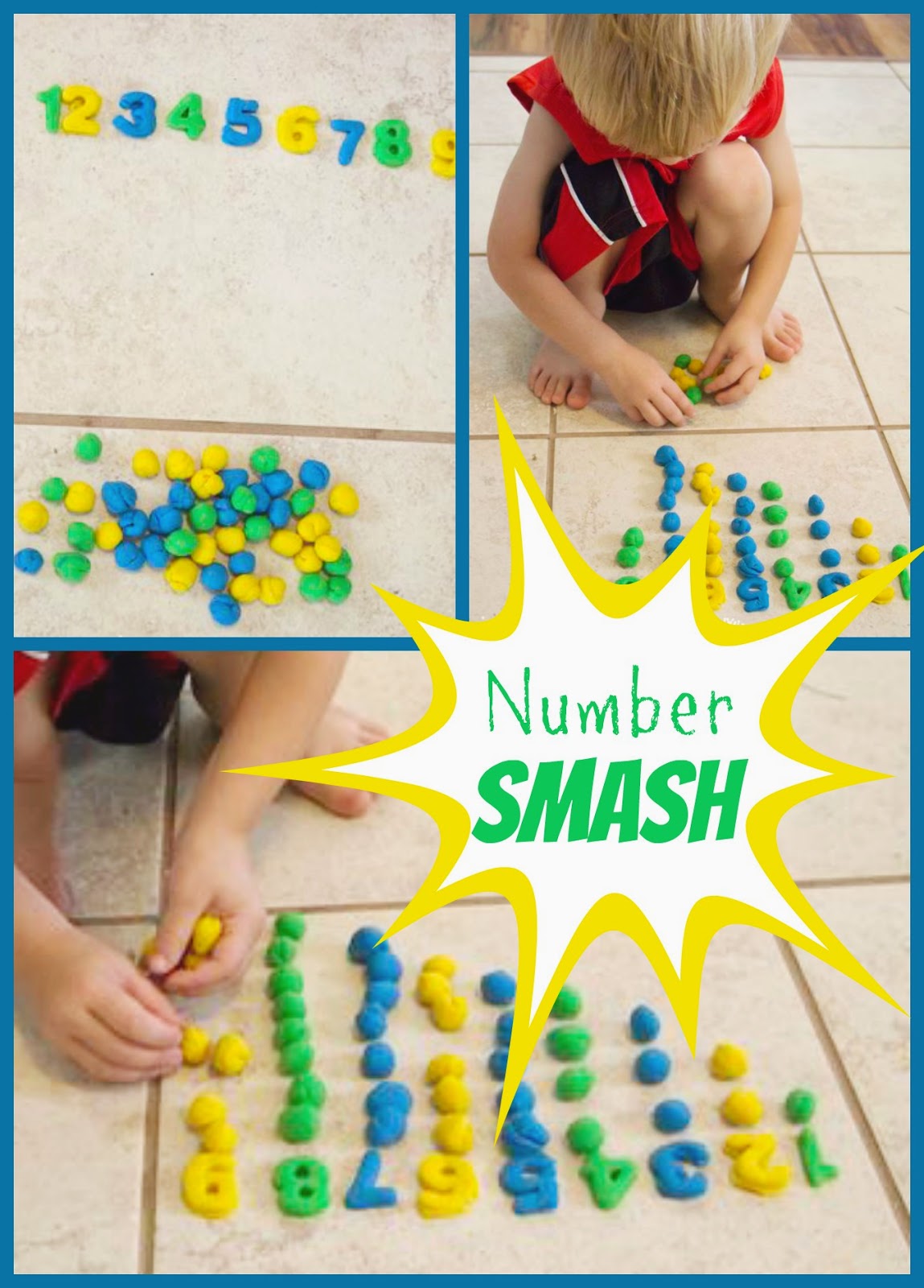 Playdough Number Smash: an Active Way to Practice Counting - Life with ...