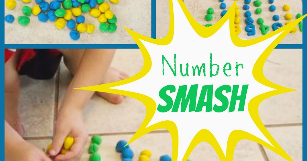 Playdough Number Smash: an Active Way to Practice Counting - Life with ...