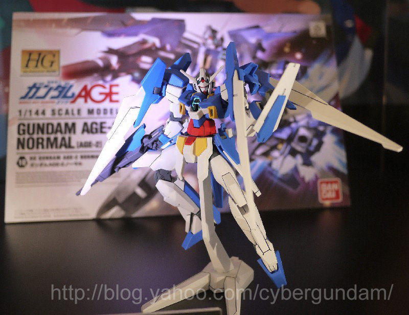 GUNDAM GUY: HG & AG 1/144 Gundam AGE-2 Normal - On Display Images ...