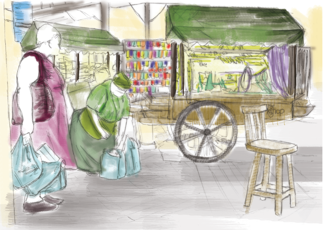 designprocess: Sequential Drawing of The Workshop Shopping Centre, Durban