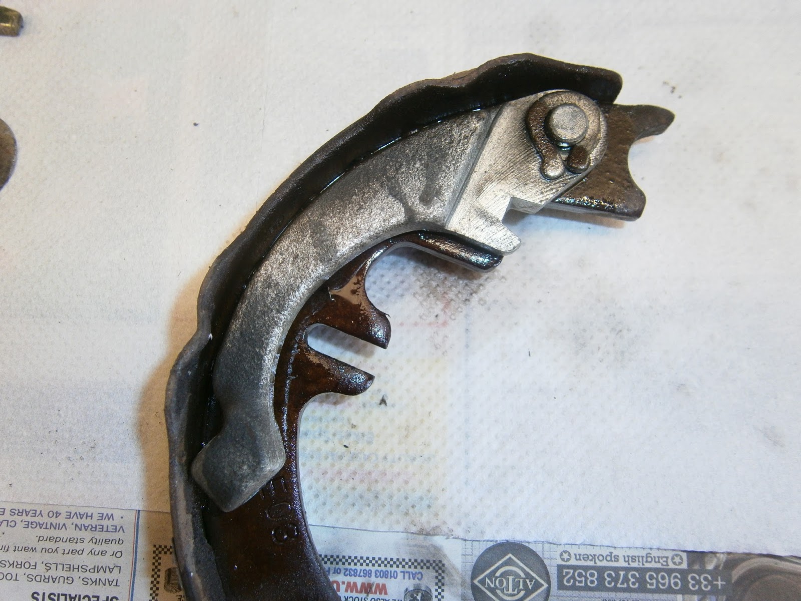 Lotus Excel Restoration: Handbrake/Parking brake strip and shoe replacement