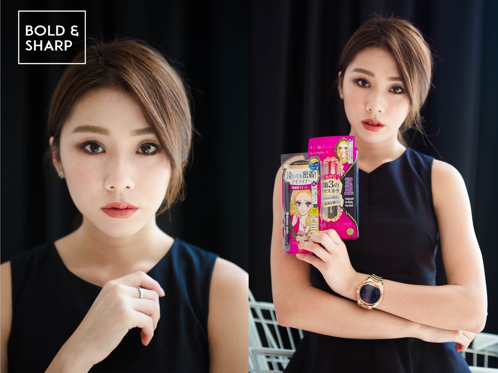 2 Looks with Heroine Make Smooth Eyeliner and Long & Curl Mascaras ...