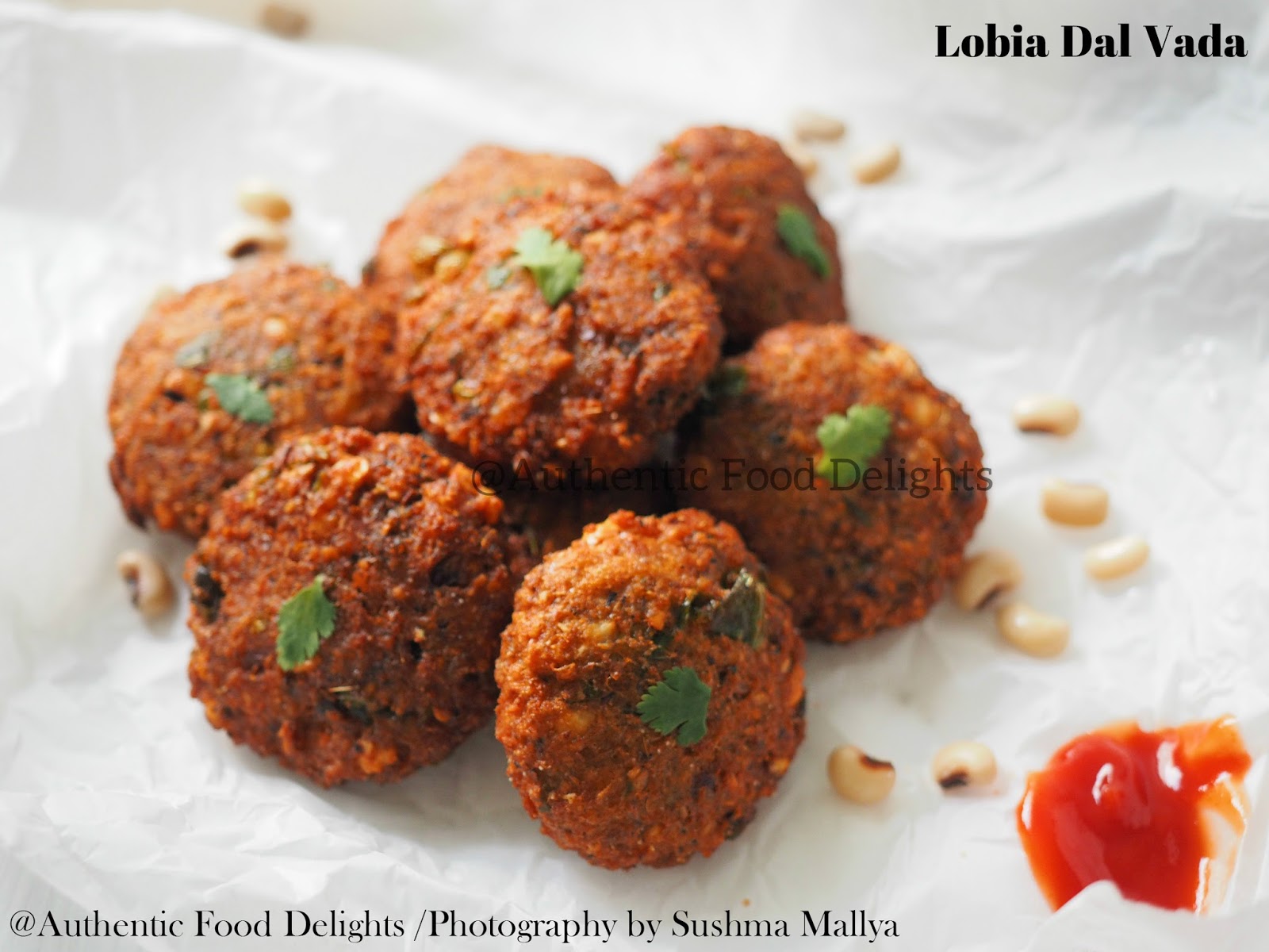 Authentic Food Delights: Lobia Dal Vada