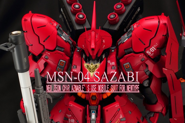 Custom Build: RG 1/144 MSN-04 Sazabi [Detailed]