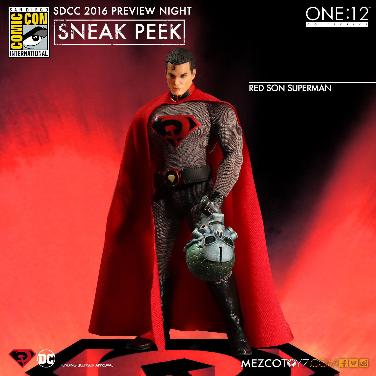 Calvin's Canadian Cave of Coolness: Red Son Superman Figure By Mezco