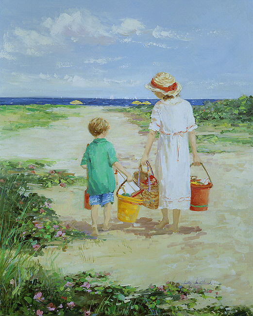 Sally Swatland, 1946 | Plein air Figurative painter | Tutt'Art ...