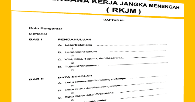 DOWNLOAD RKJM RKT RKS (RENCANA KERJA SEKOLAH) SD SMP SMA SMK TAHUN 2018 ...