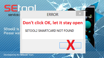 haribagibagi: SETOOL2 SMART CARD NOT FOUND on Windows 8 32 bit