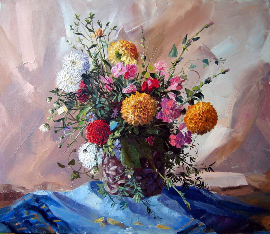 Historia y evolución de la pintura artística : Diseños de Flores ...