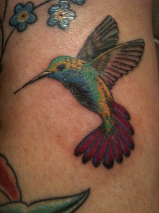 Humming Bird Tattoos: Hummingbird Tattoos Foot