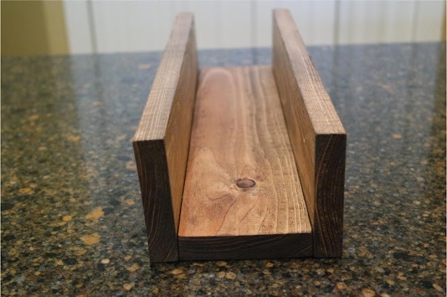 DIY Hot Cocoa Bar with crystal cabinet pull feet